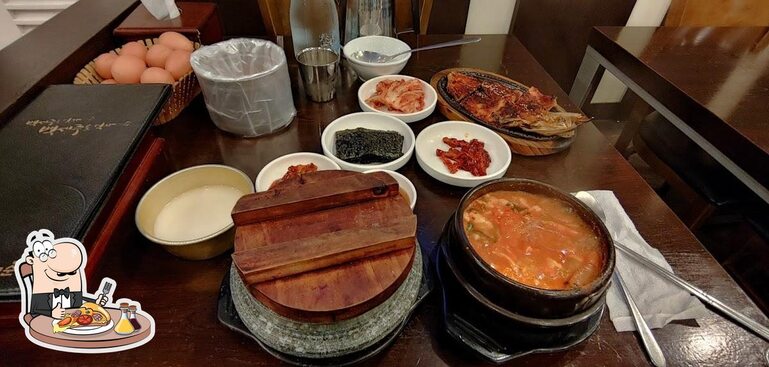 Menu at Buk Chang Dong Soondubu restaurant, Seoul