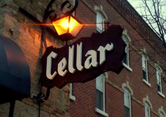Menu at The Cellar restaurant, Geneseo