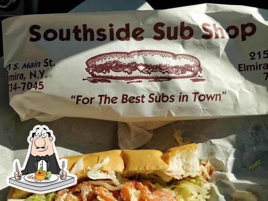 Menu at Southside Sub Shop restaurant, Elmira, 374 S Main St