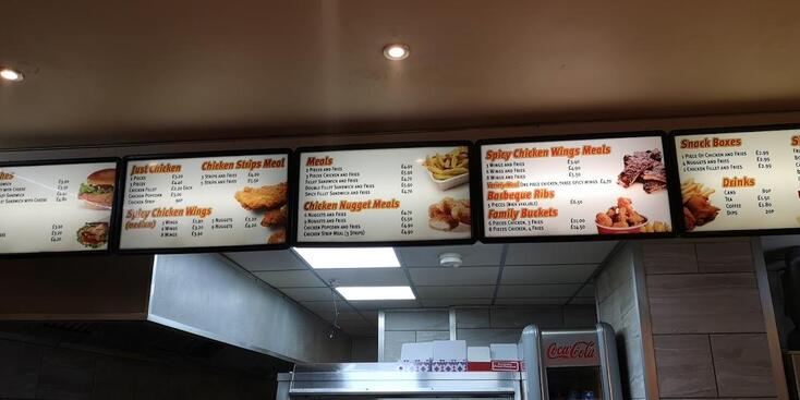 Menu at Southern Fried Chicken fast food, Buxton