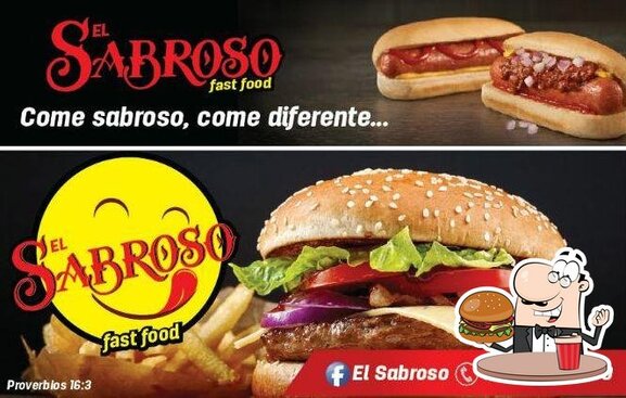 Menu at El Sabroso Fast Food, Dominicana