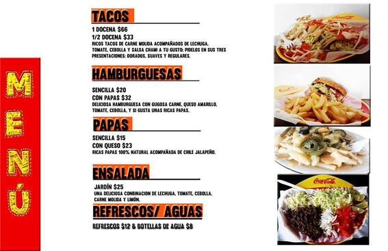 Menu at Tacos Kike's 3 restaurant, Piedras Negras