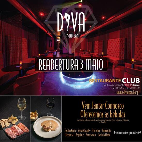 Menu em Diva Show Bar Lisbon, Lisboa