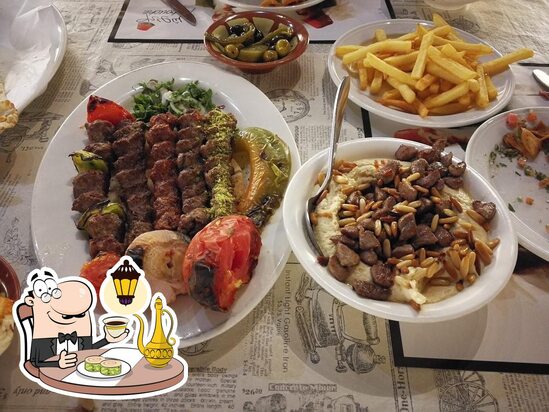 Menu at Tarboush Al-Basha restaurant, Abu Dhabi