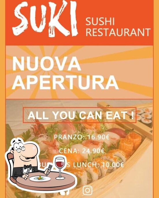 Speisekarte von Suki Sushi restaurant, ROM