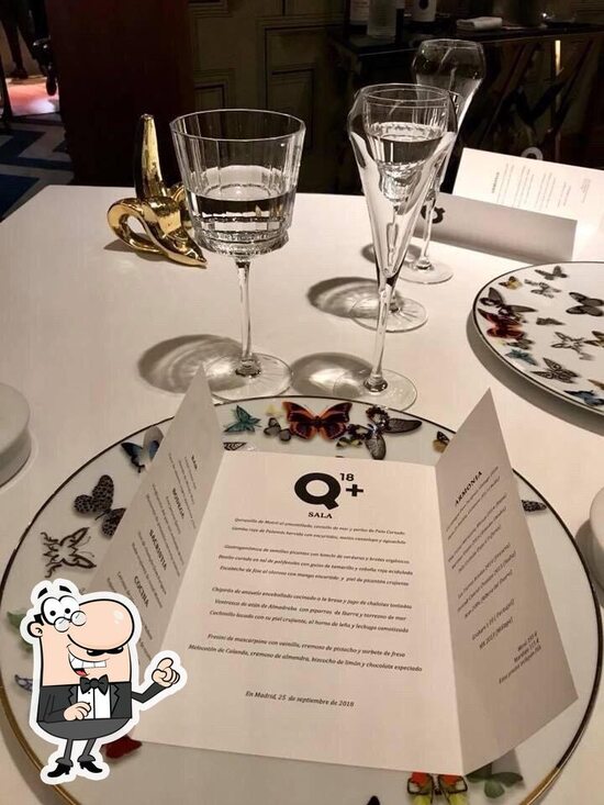 Menu at Coque restaurant, Madrid, C. del Marqués del Riscal