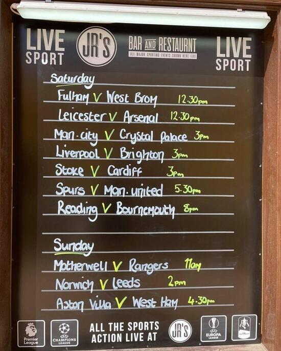 Jrs Sports Bar, Oasis del Sur - Restaurant menu, prices and reviews