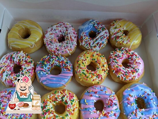 Menu at Donut Worry #2, Peachtree City