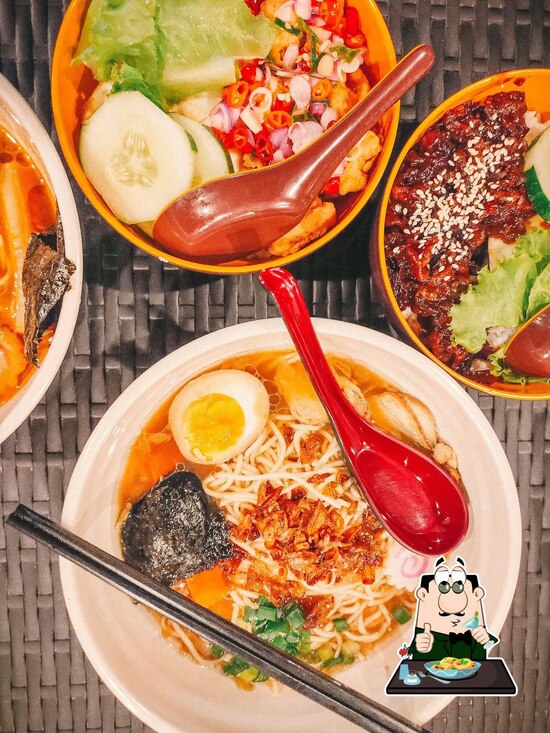 Menu at Utsuwa Ramen restaurant, Balikpapan