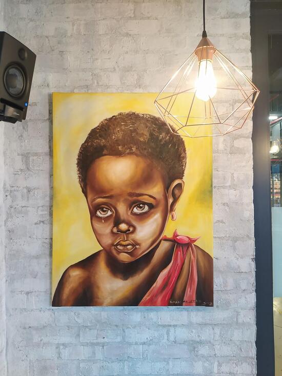 Menu at Pitso's Kitchen restaurant, Cape Town