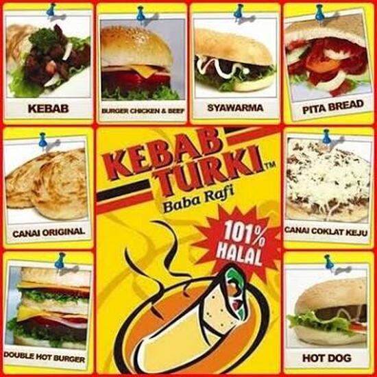 Menu at Kebab Turki Baba Rafi, Bandung, Jl. Purwakarta No.41