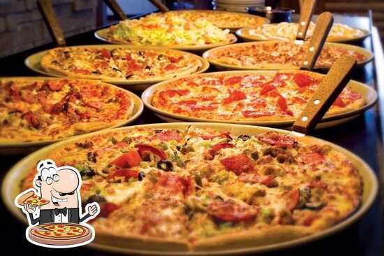 Menu at Square pizza buffet restaurant, Chihuahua