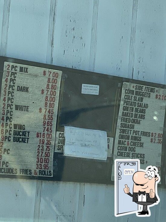Menu at Qwik Chik restaurant, Baxley