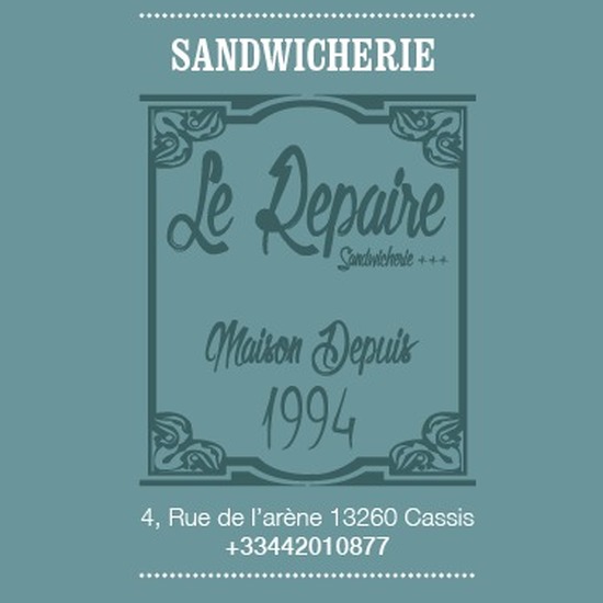 Menu at Snack Le Repaire fast food, Cassis, 4 Rue de l'Arène