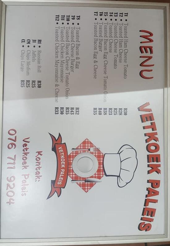 Vetkoek Paleis restaurant, Middelburg - Restaurant reviews