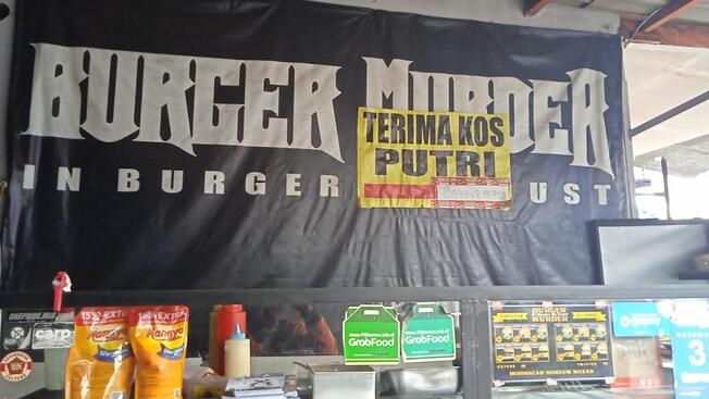 Carta del café BURGER MURDER, Malang, 2JV7+394