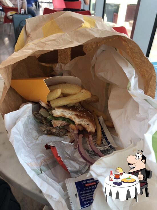 Menu at McDonald's restaurant, Israel, דיוטי פרי