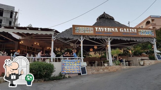 Menu at Galini Taverna, Bali