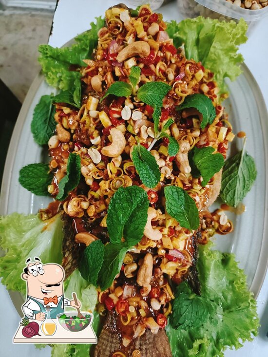 Carta del restaurante บ้านรักษ์ปลา(ครัวคุณอา)กะพงยักษ์ 9, Phang Khon