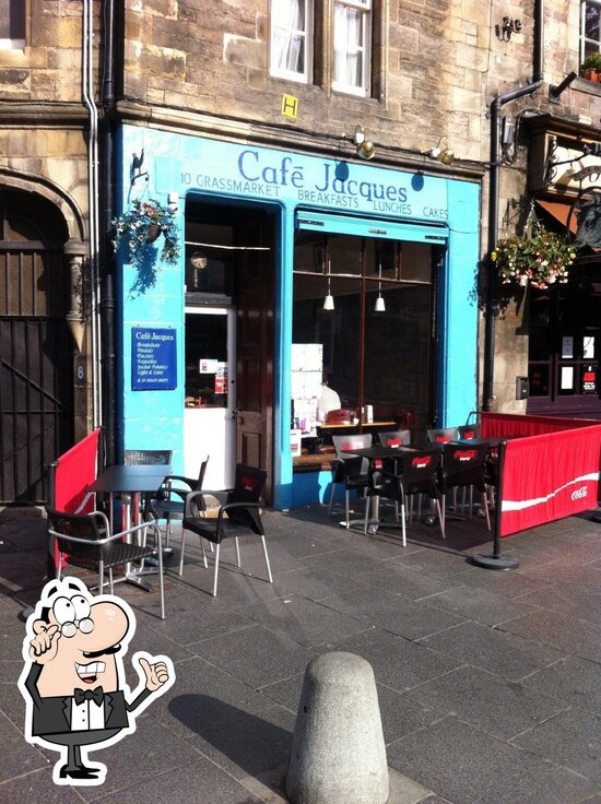 Menu at Jacques Café cafe, Edinburgh