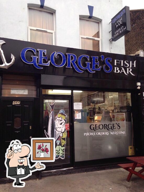 Menu at George's Fish Bar, London, 444 St Ann's Rd
