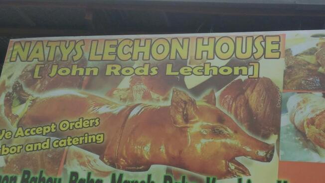 Menu at Natys Lechon House restaurant, Davao City