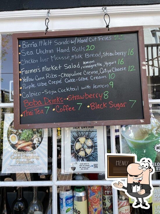 Menu at Ramen Kotori restaurant, Solvang, Copenhagen Dr