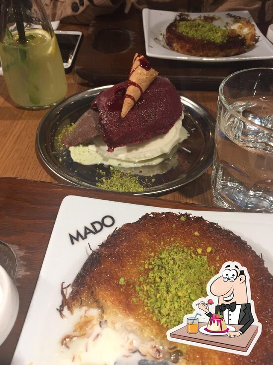 Menu at MADO Utrecht, Utrecht