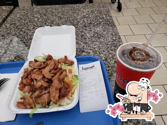 Menu at Sansei Japan restaurant, Downey