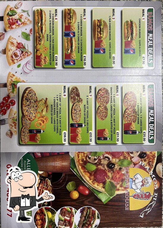 Menu at Ramos Pizza & Kebab house fast food, Bromyard