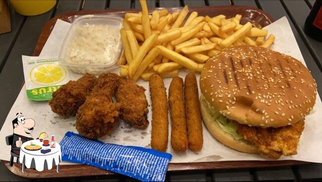 Menu at Main Chicken restaurant, Frankfurt