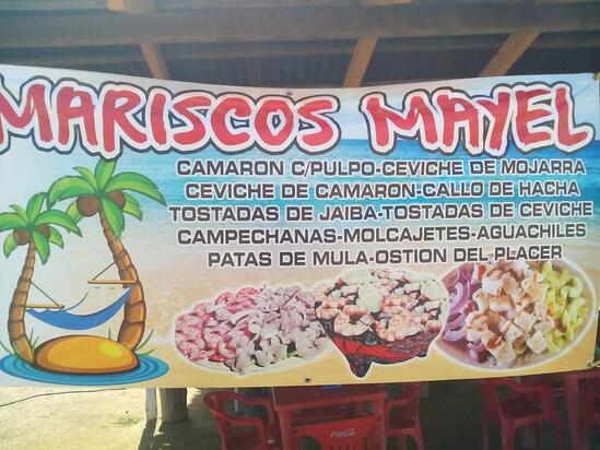 Menu at Marisco Mayel restaurant, Pericos
