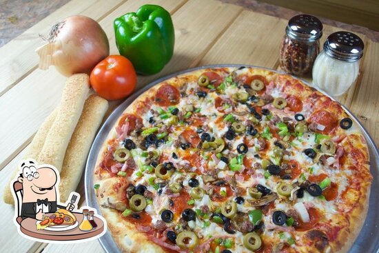 Menu at Pompeii's pizzeria, Reed City
