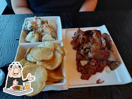 Menu at Bains BBQ, Sarnia