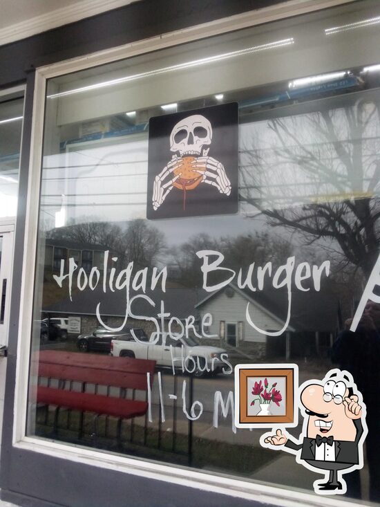 Menu at Hooligan Burger restaurant, Columbia