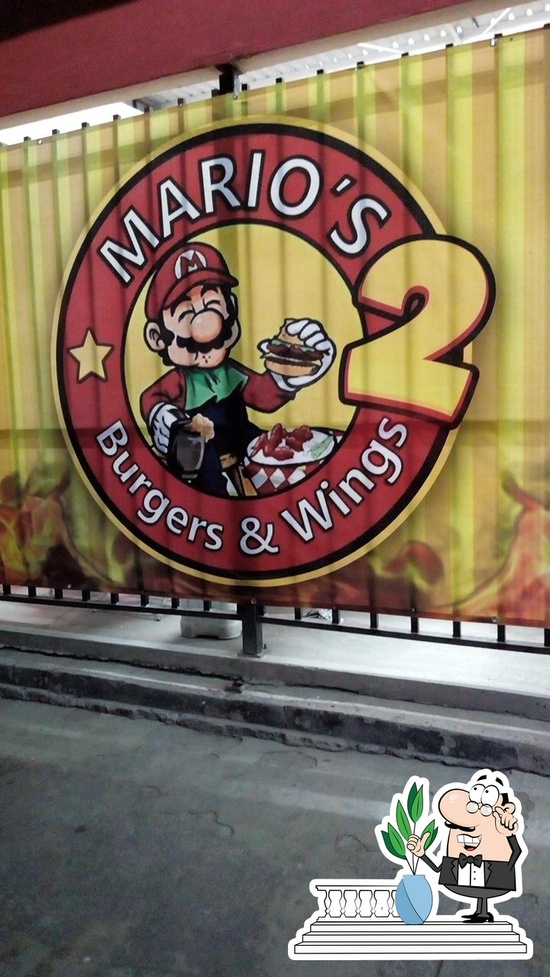 Menu at Mario Burger restaurant, Mexicali
