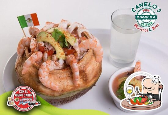 Menu at Canelo's Mariscos & Beer restaurant, Las Vegas