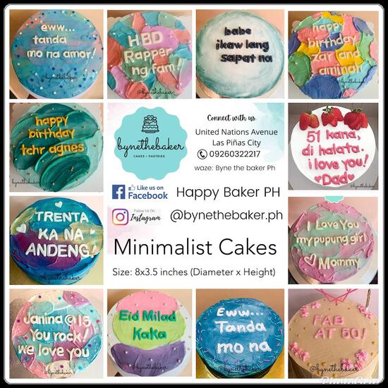 Menu at Happy Baker PH (Byne the baker), Las Pinas