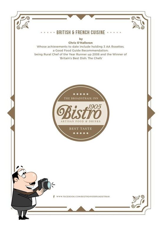 Carta del restaurante Bistro 1905 at The Broadstraik Inn, Mobile