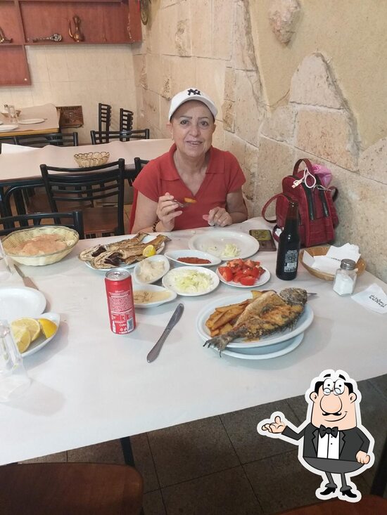 Menu at Goldfish restaurant, Haifa
