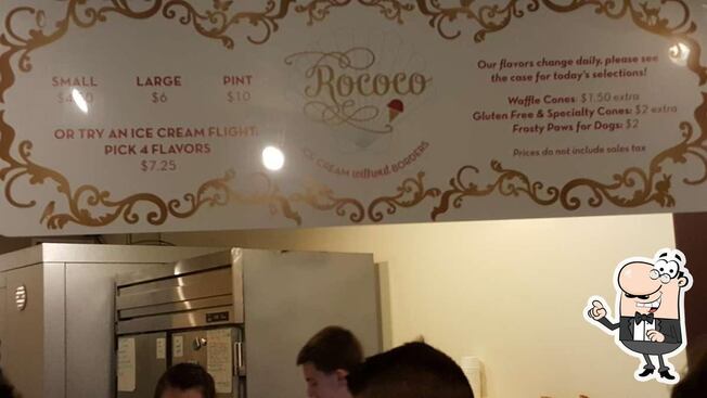 Menu at Rococo Ice Cream desserts, Kennebunkport
