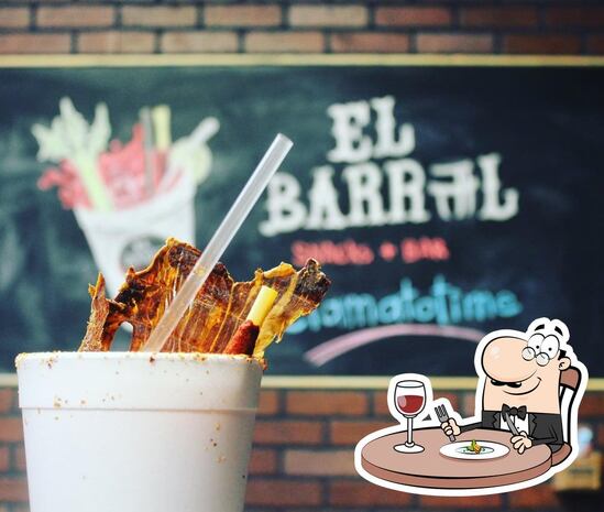 Menu at El Barril, El Paso