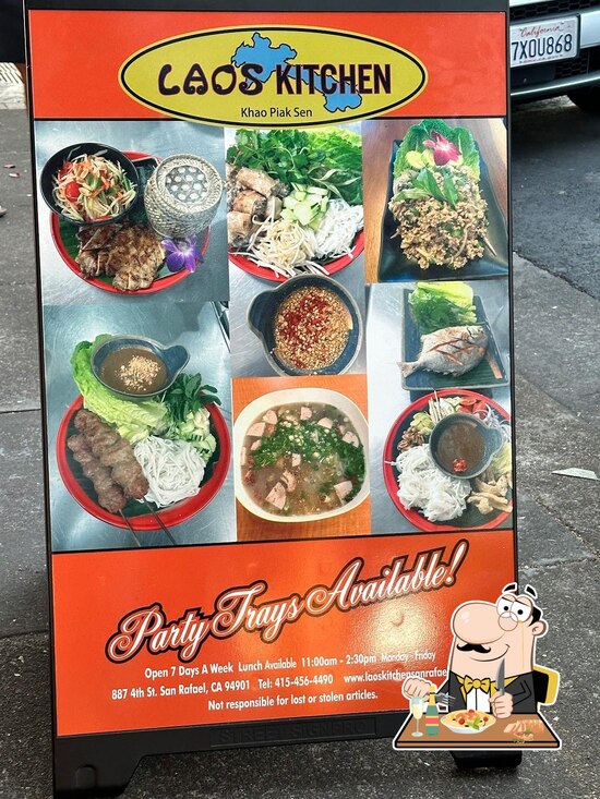 Menu at Laos Kitchen restaurant, San Rafael
