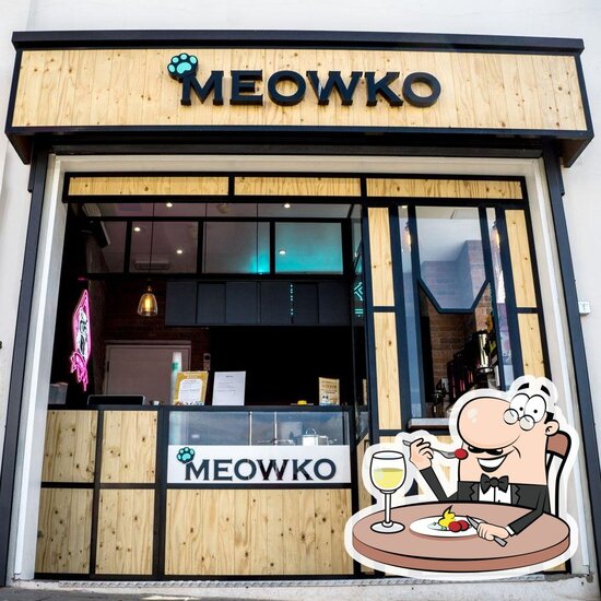 Menu at Meowko, Brighton