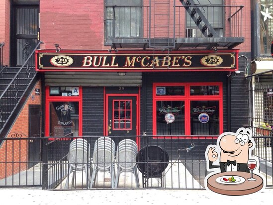 Menu at Bull McCabes pub & bar, New York City