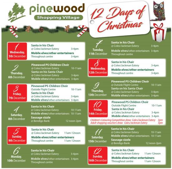 Menu at Pinewood Shopping Village restaurant, Mount Waverley
