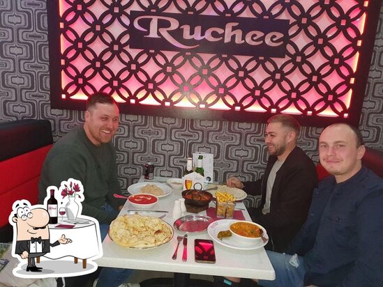 Menu at Ruchee restaurant, Knottingley