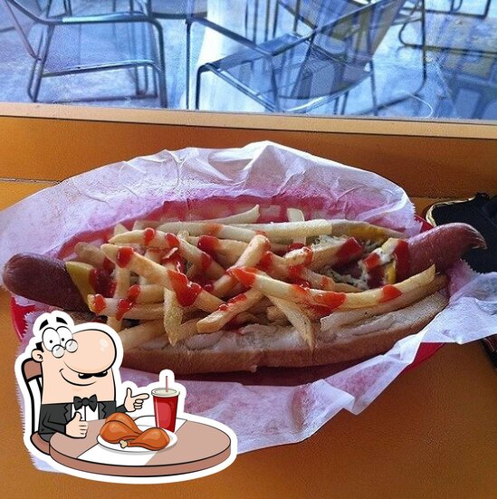 Menu at Mustard's Famous Hot Dogs restaurant, Melbourne, N Harbor City Blvd