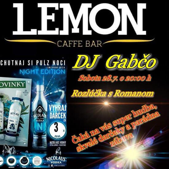 Menu au Lemon pub et bar, Trnava
