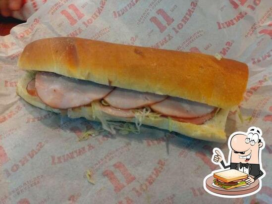 Menu at Jimmy John's fast food, Pensacola, 7171 N Davis Hwy